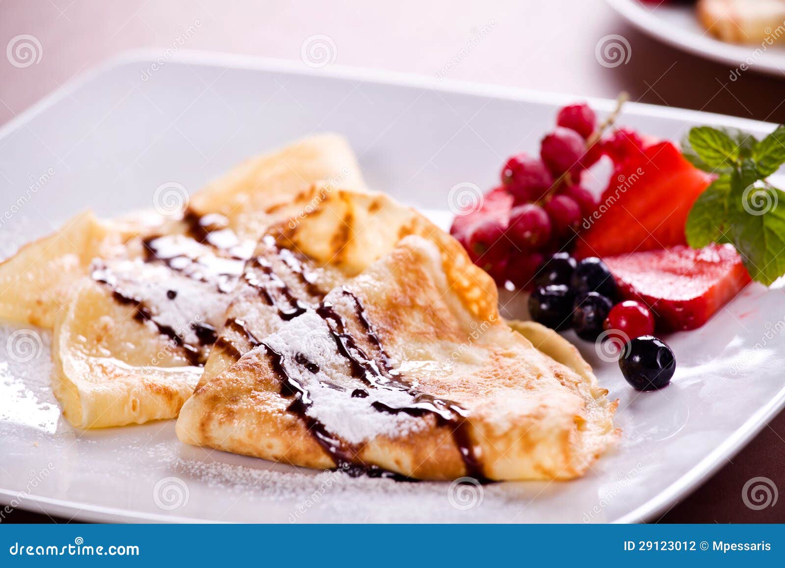 Crepes stock photo. Image of colorful, blueberries, lunch - 29123012