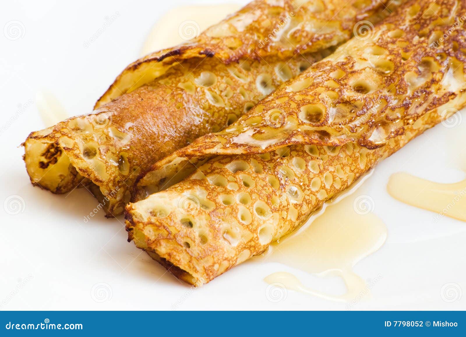 Crepes with honey stock photo. Image of dish, cake, dessert - 7798052