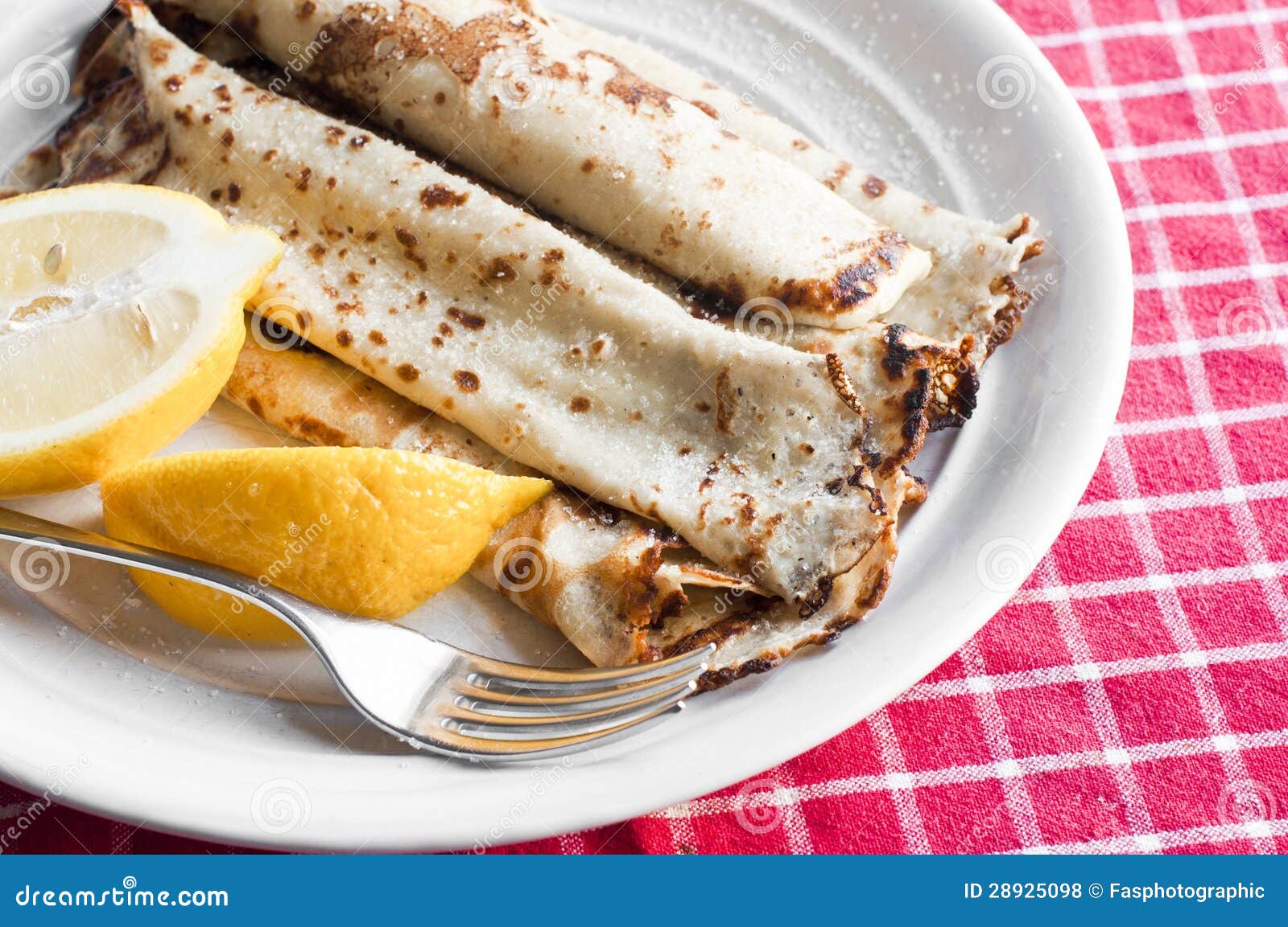 Crepes with Lemon and Sugar Stock Photo - Image of slapjack, classic ...