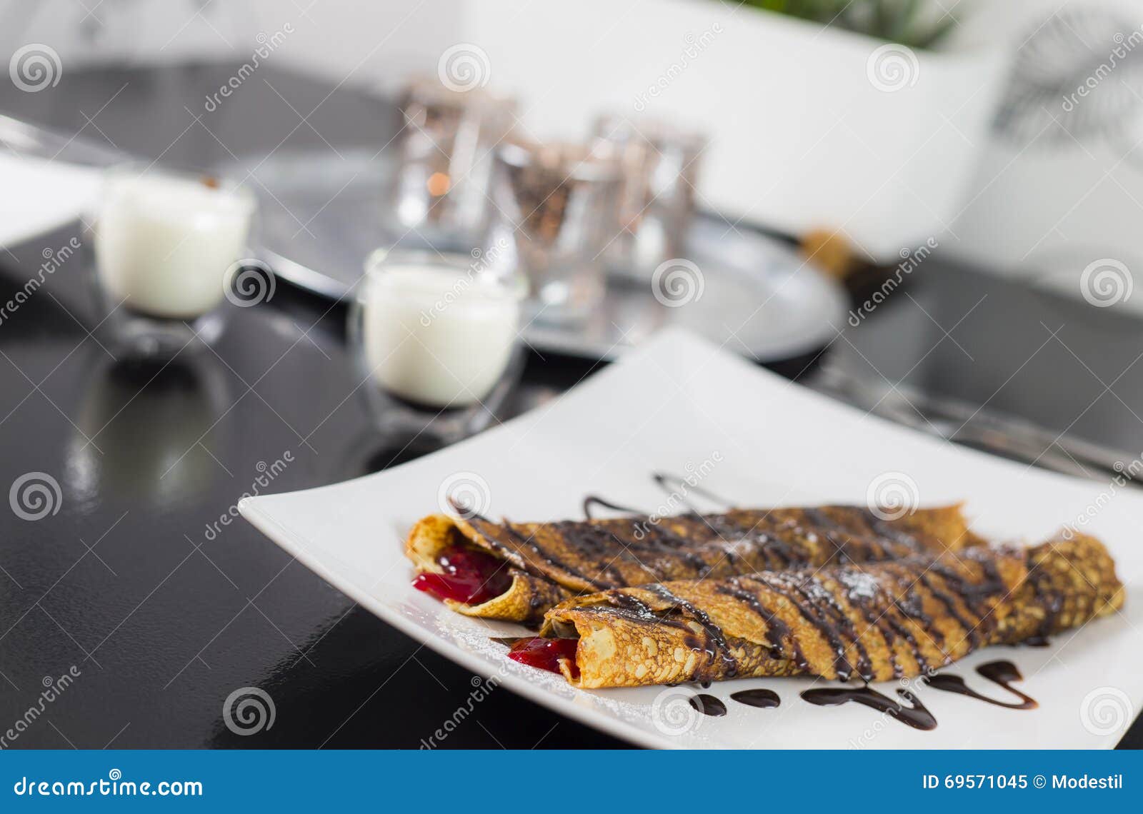 Crepes luxury stock image. Image of crepes, appetizer - 69571045