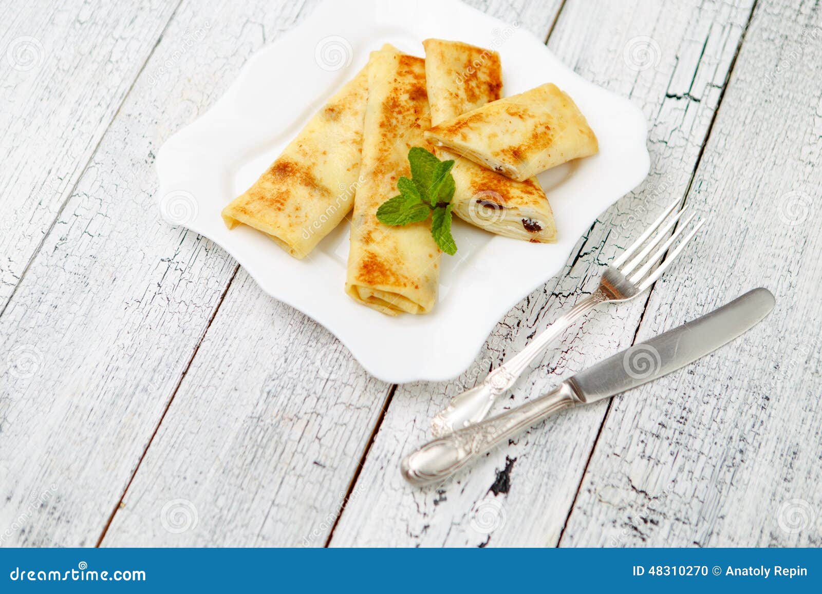 Crepes stock photo. Image of meal, european, cooking - 48310270