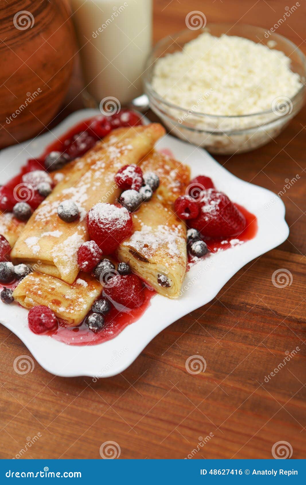 Crepes stock photo. Image of folded, dinner, baked, cooking - 48627416
