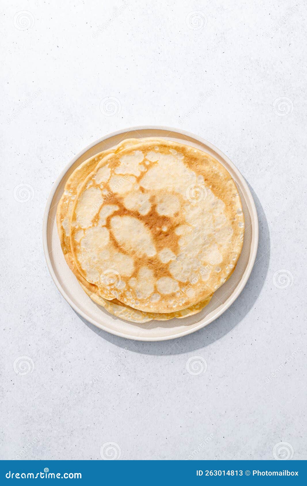 Crepes. Thin Crepes on a Plate Stock Image - Image of dish, pastry ...
