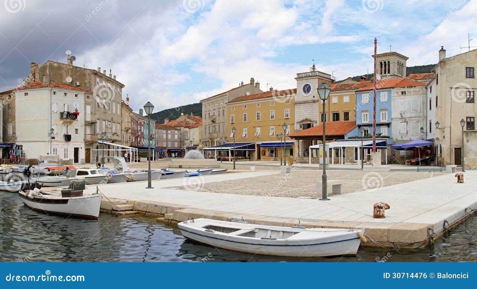 Cres Croatia stock photo. Image of adriatic, town, panorama - 30714476