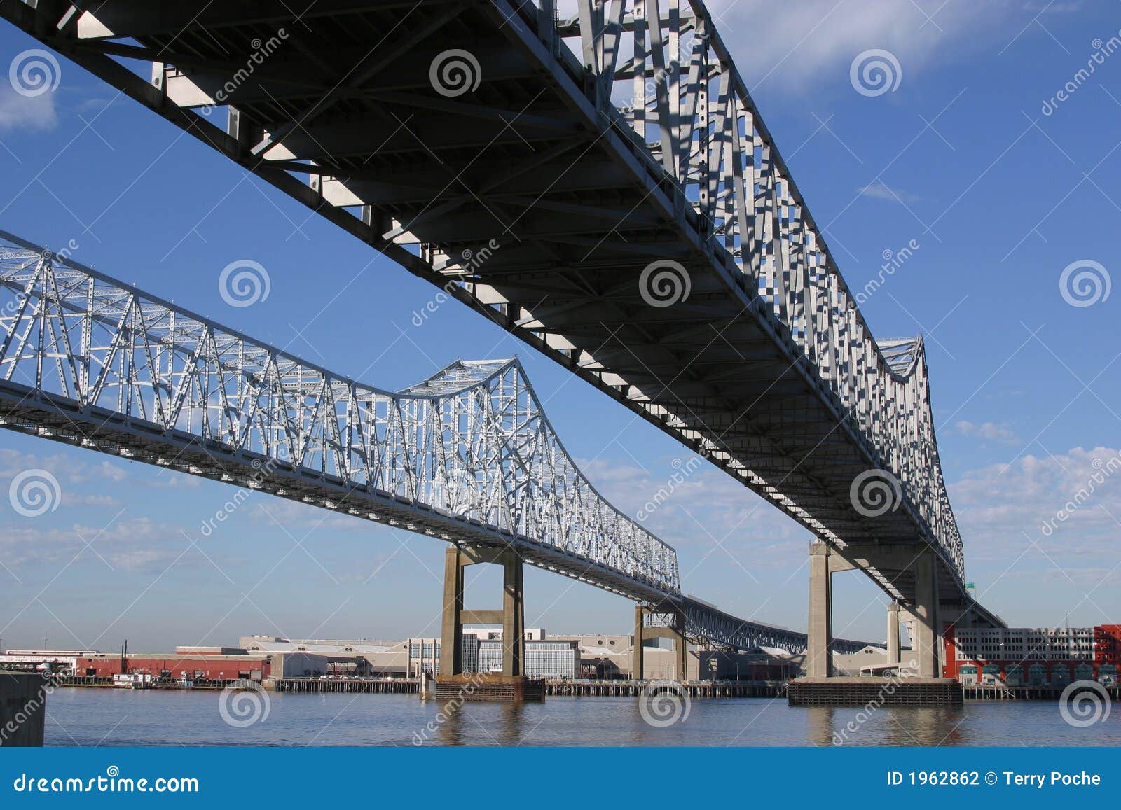 Crescent City Connection Bridge Stock Photo - Image of roadway ...