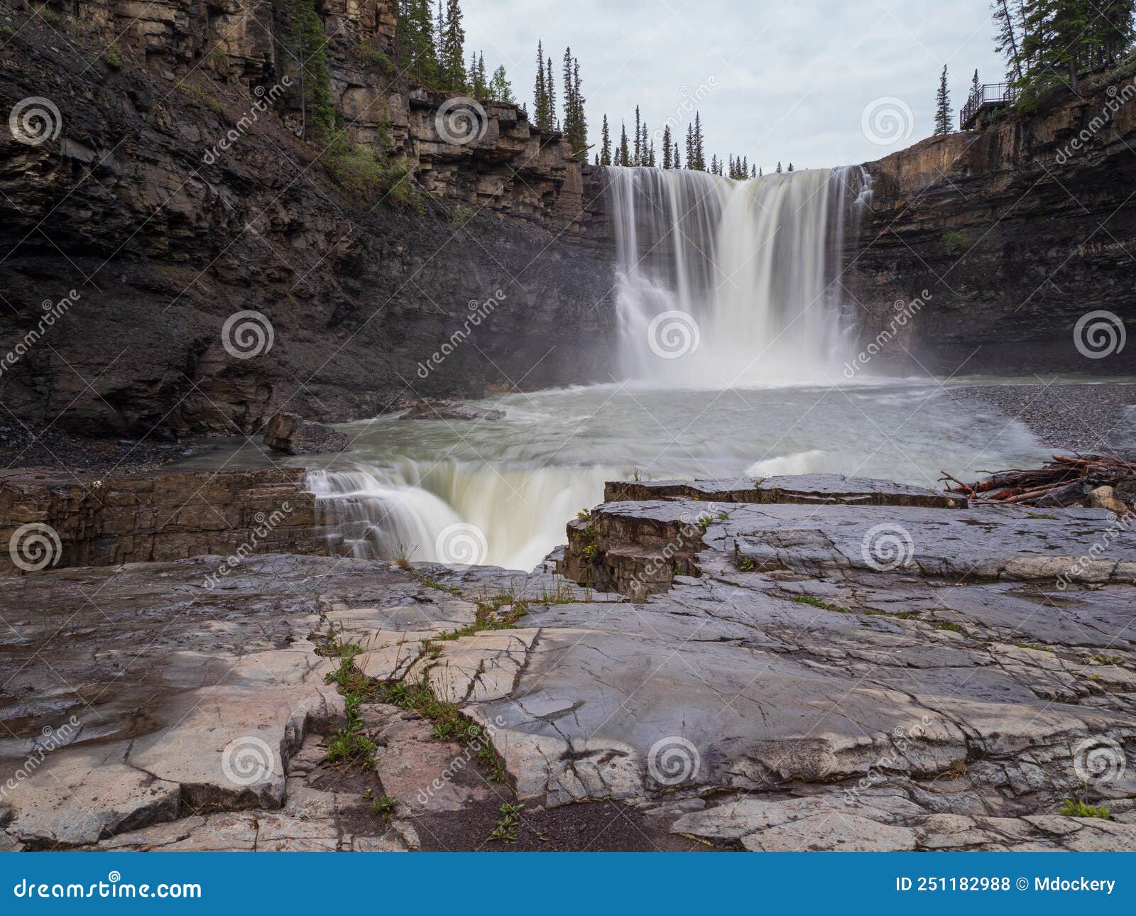 Crescent falls Alberta stock photo. Image of rapid, peter - 251182988