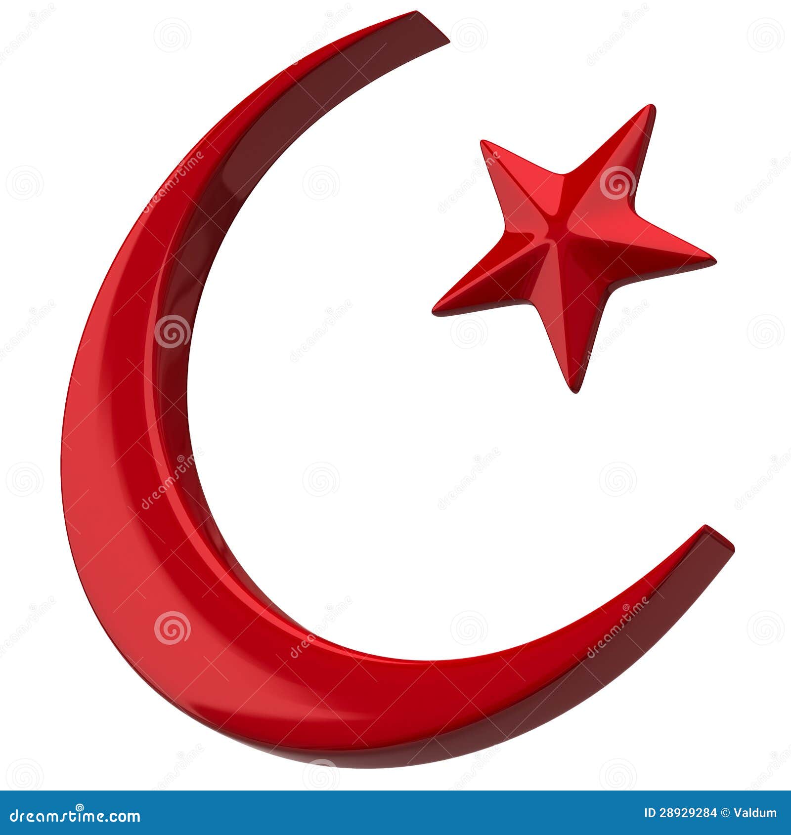 Crescent Islamic symbol stock illustration. Illustration of artistic ...