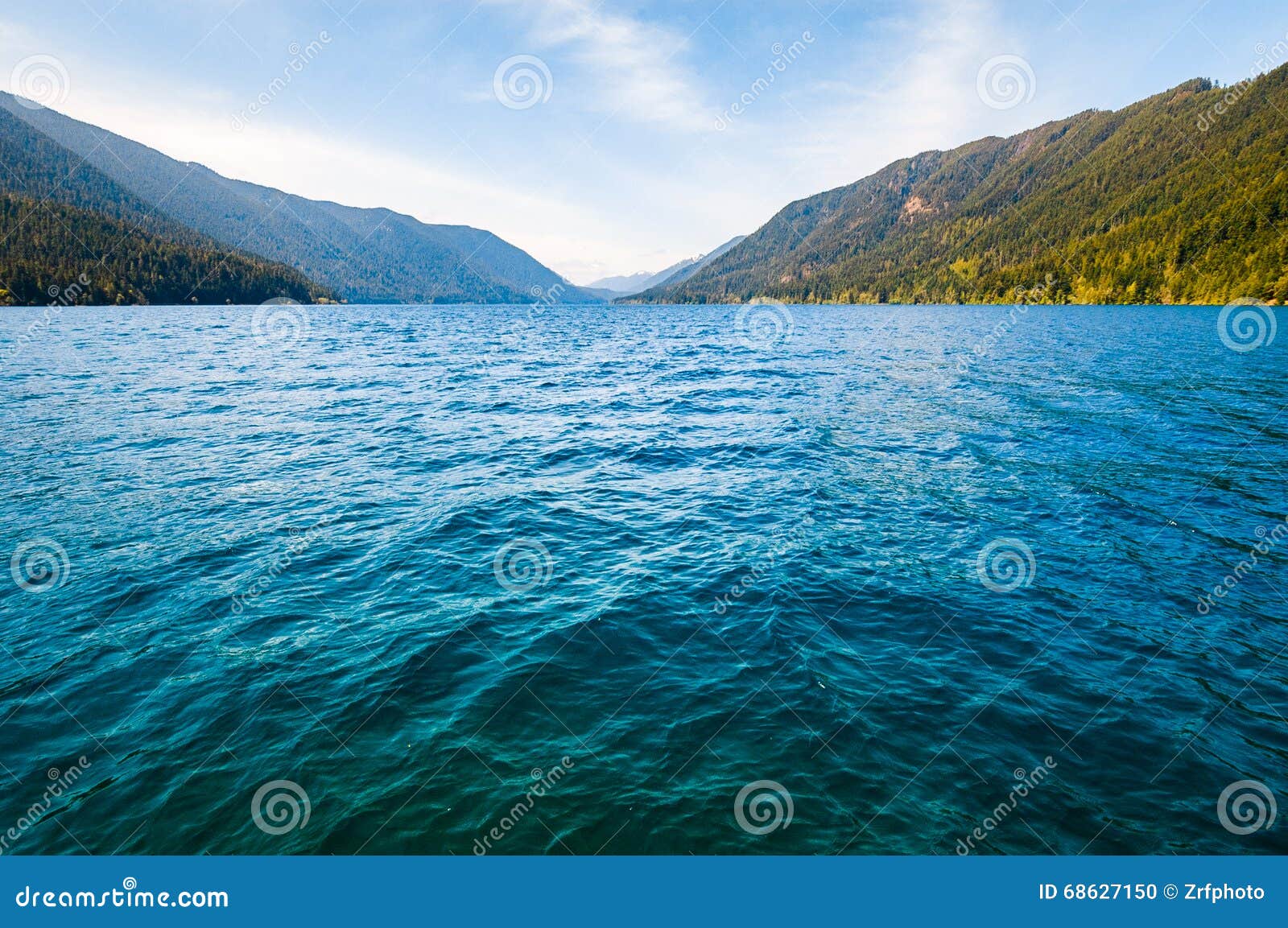 Crescent Lake, Olympic National Park Stock Photo - Image of states ...