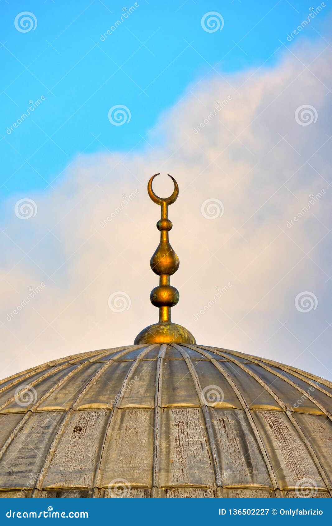 Crescent moon stock image. Image of detail, architecture - 136502227