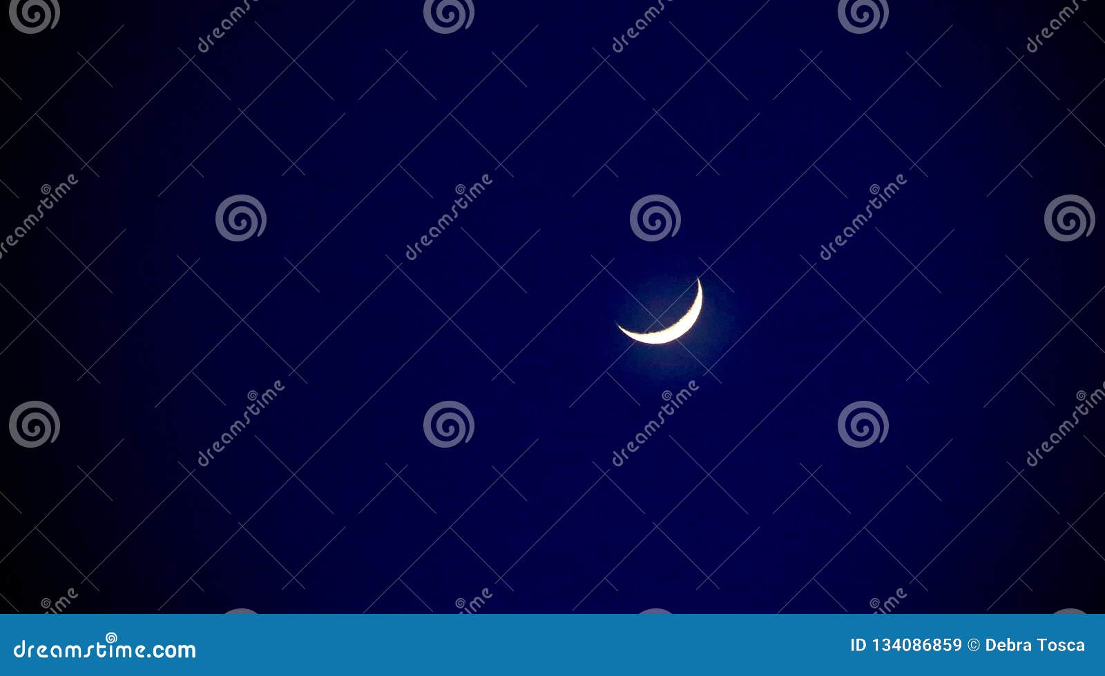 Crescent moon stock image. Image of tiny, blue, crescent - 134086859