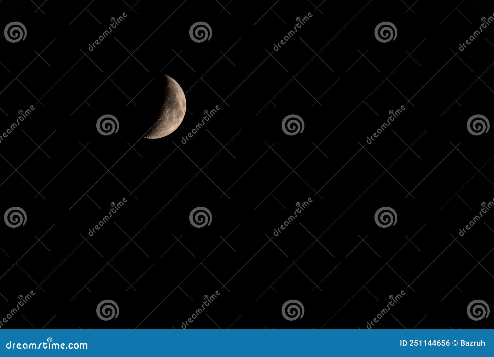 Crescent Moon in the Dark Night Sky. High Resolution Photo Stock Photo ...