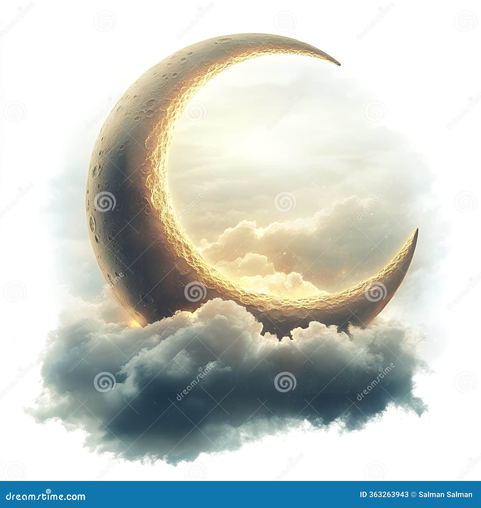 Dreamlike Celestial Cloudscape Orange Pink Blue Night Sky Fantasy Art Airy Soft Mood Space Stars ...