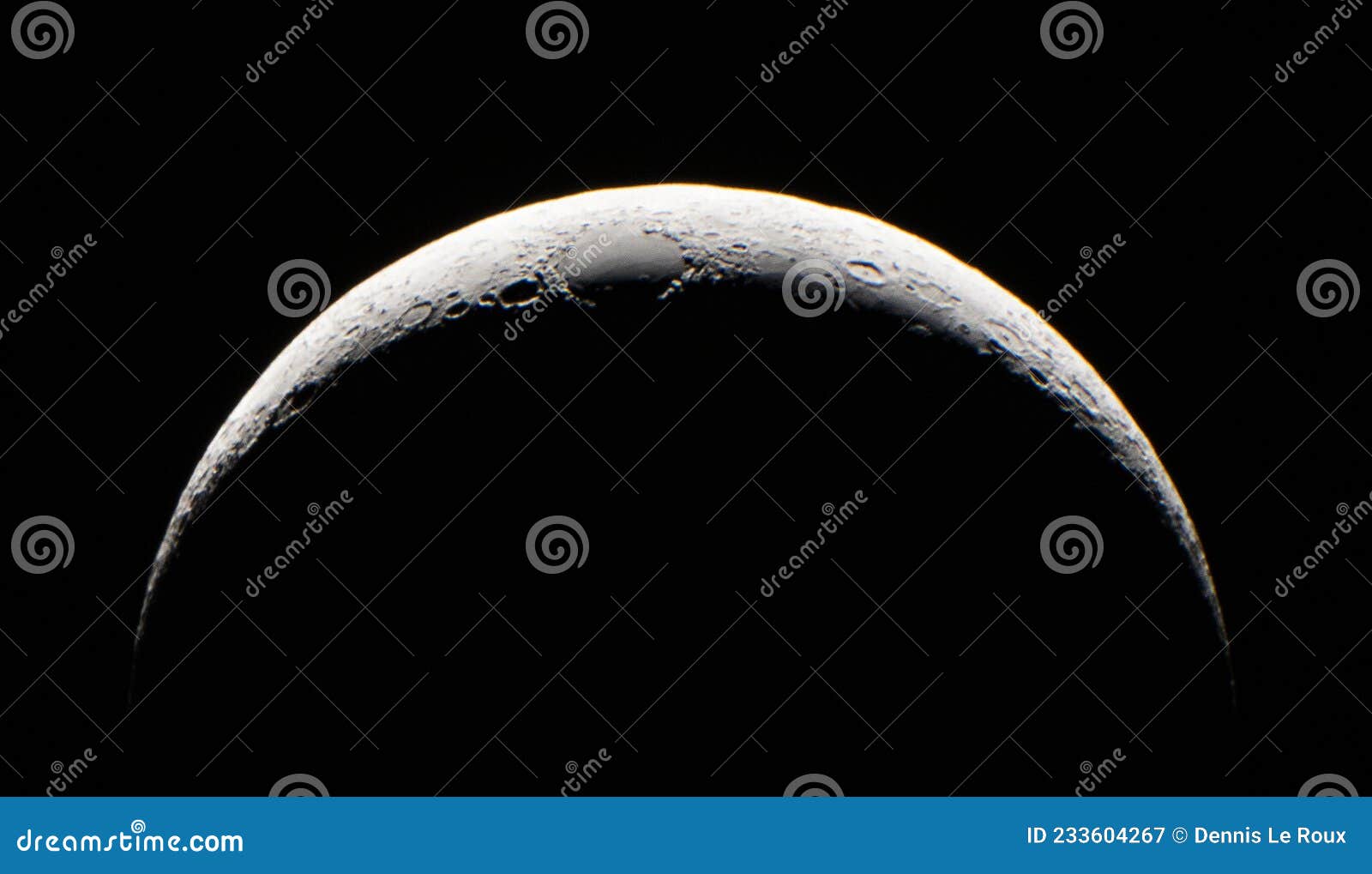 Crescent Moon horizontal stock image. Image of screenshot - 233604267