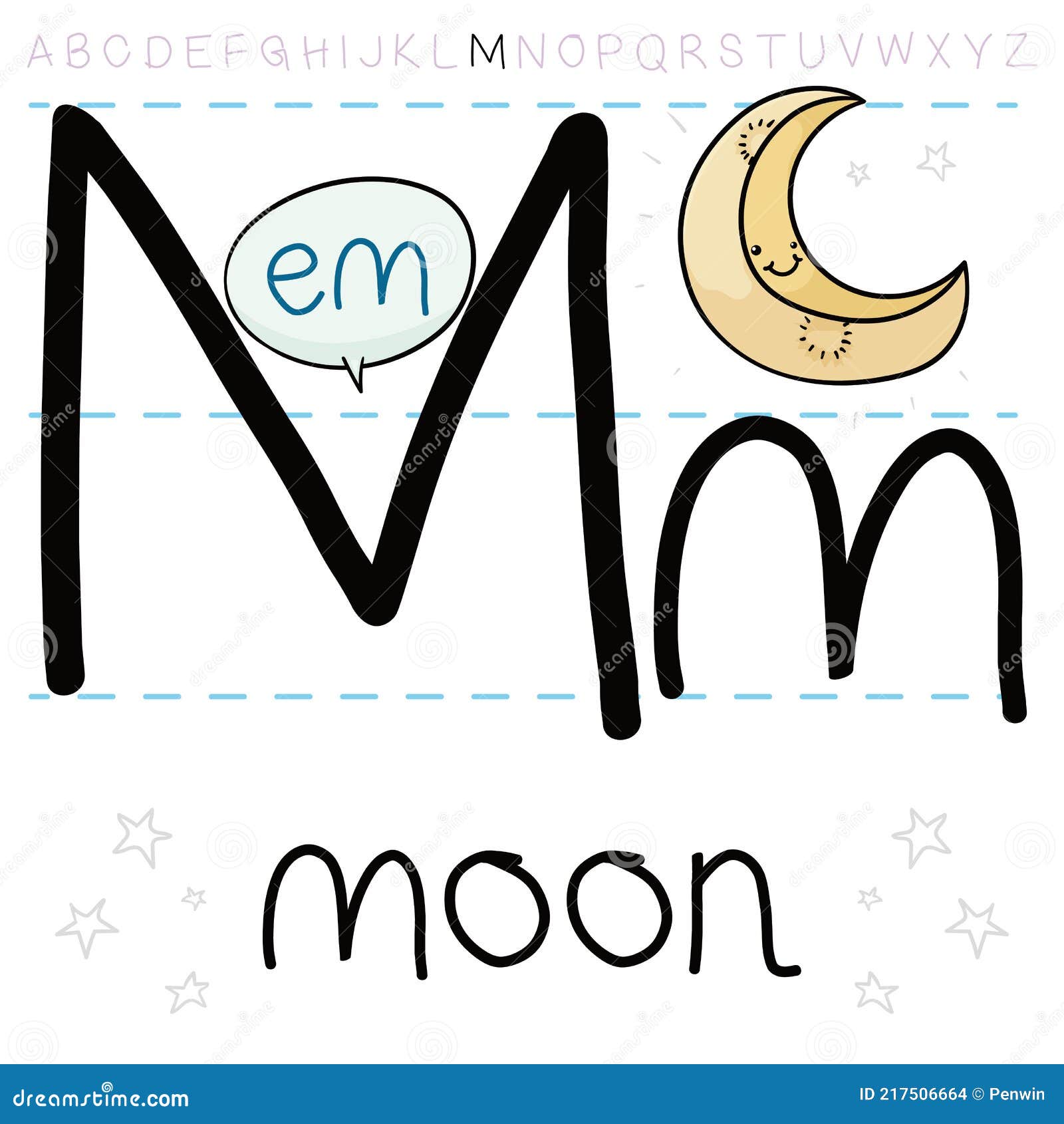 Lesson Letter. Cartoon Children School Poster. Vector Illustration ...