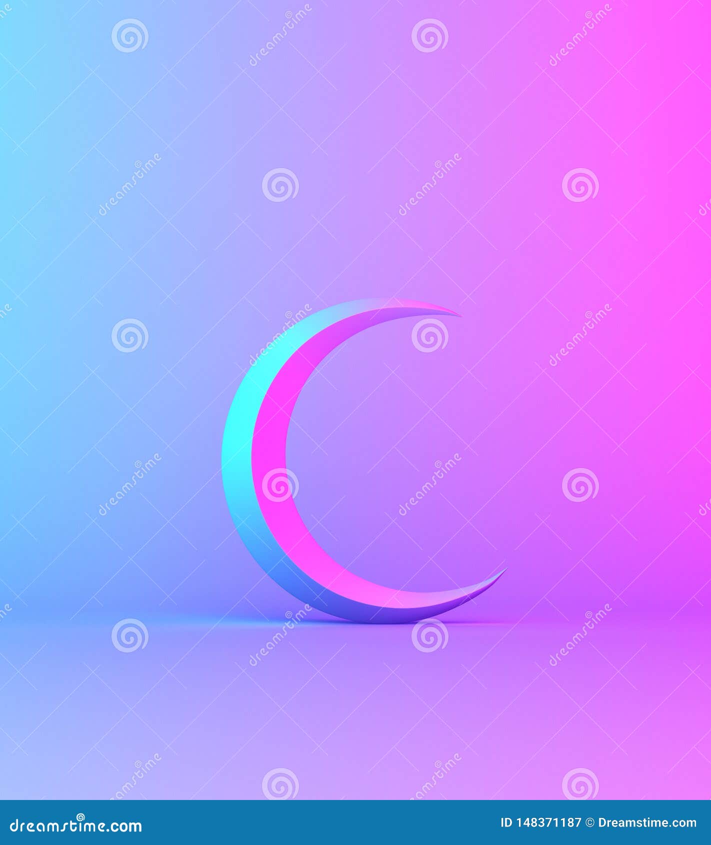 Purple Crescent Moon Png