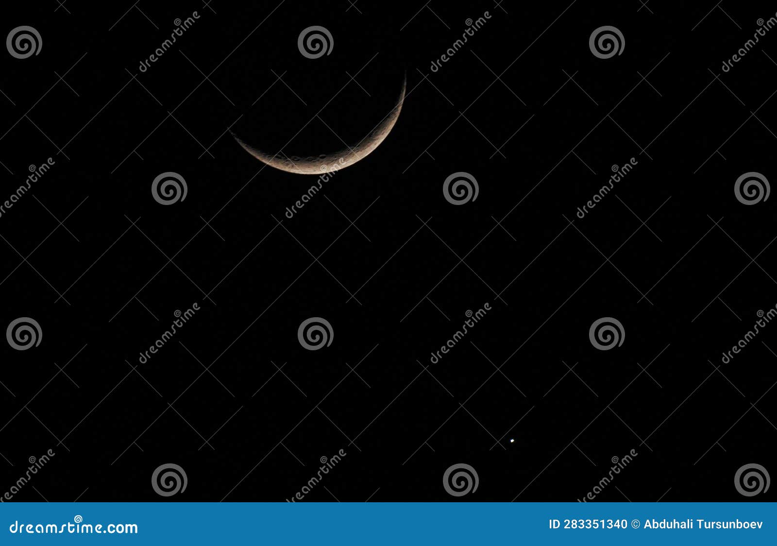 Crescent and star stock photo. Image of star, cloud - 283351340