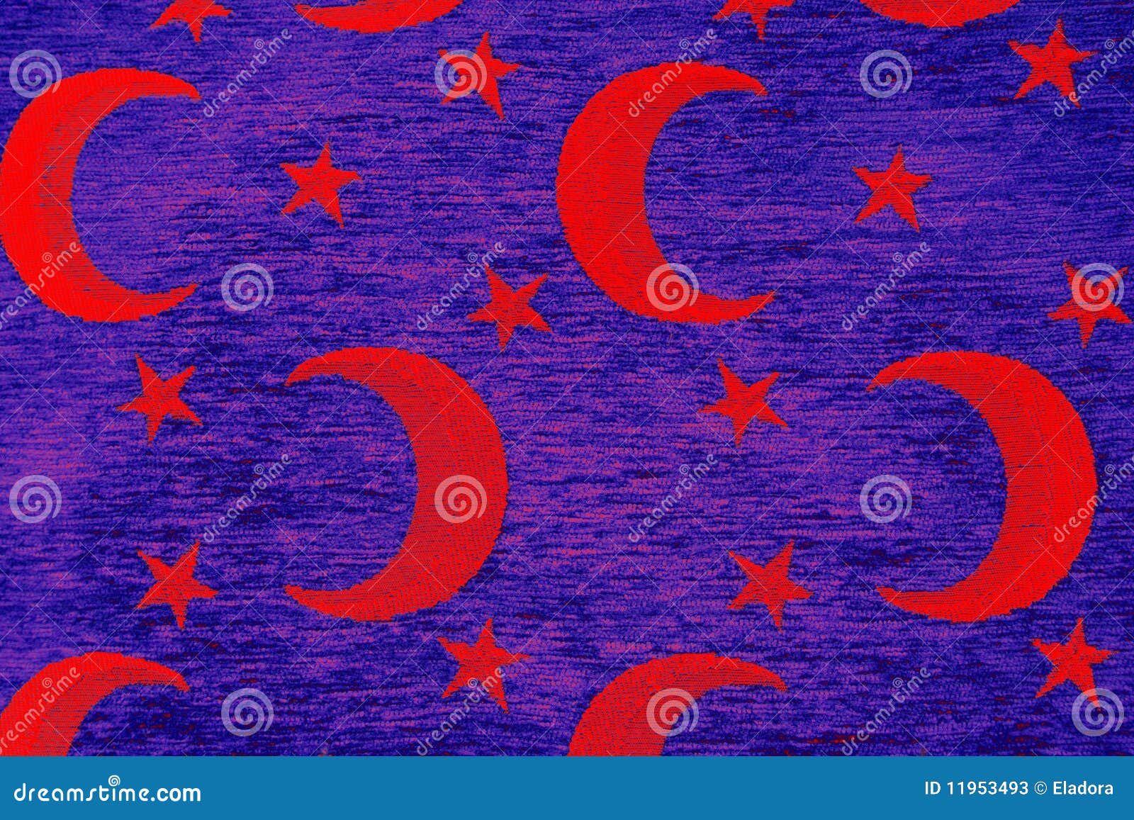Crescent and stars on blue stock image. Image of brown - 11953493
