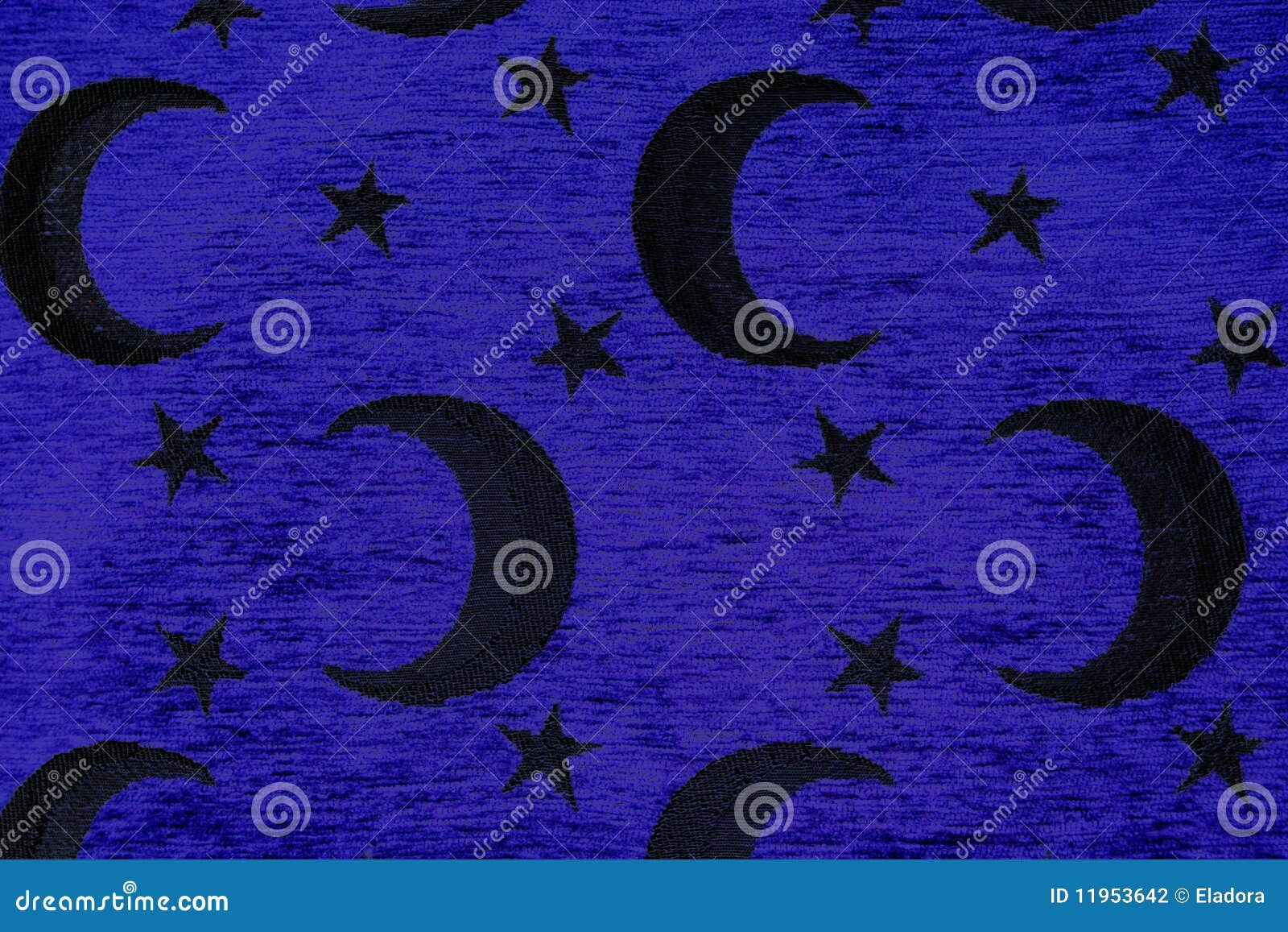 Crescent and stars on blue stock photo. Image of time - 11953642