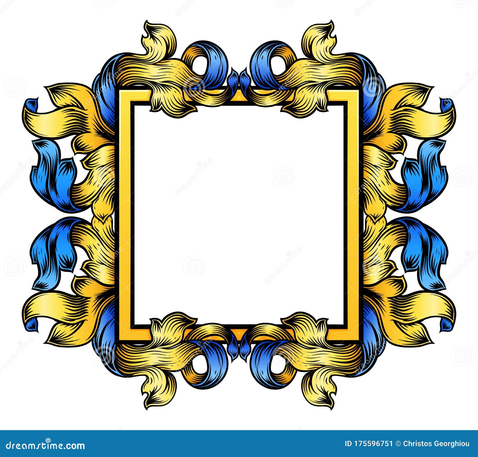 Crest Banner Border Scroll Heraldic Woodcut Frame Stock Vector ... Crest Banner Border Scroll Heraldic Woodcut Frame Stock Vector ...