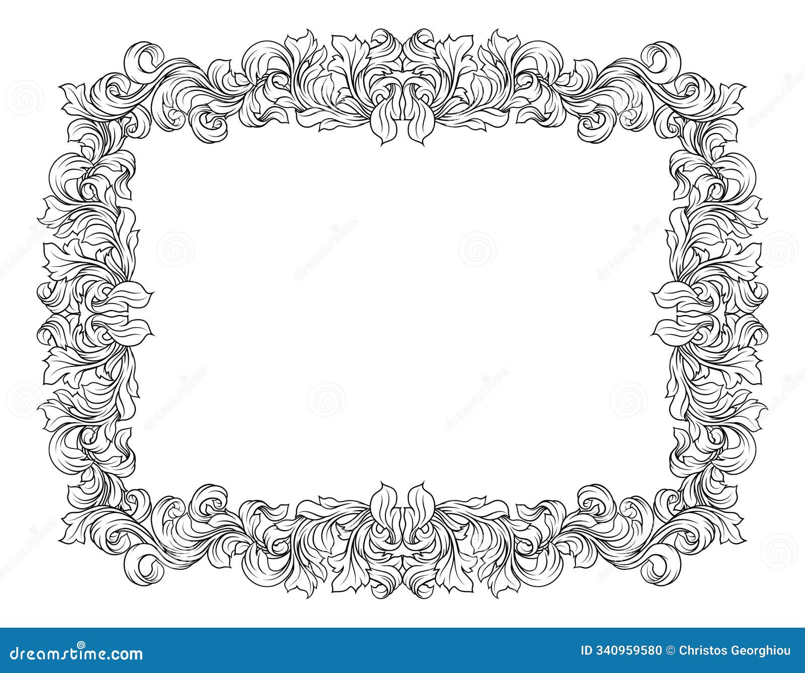 Crest Coat Coat of Arms Border Heraldic Frame Stock Illustration ...