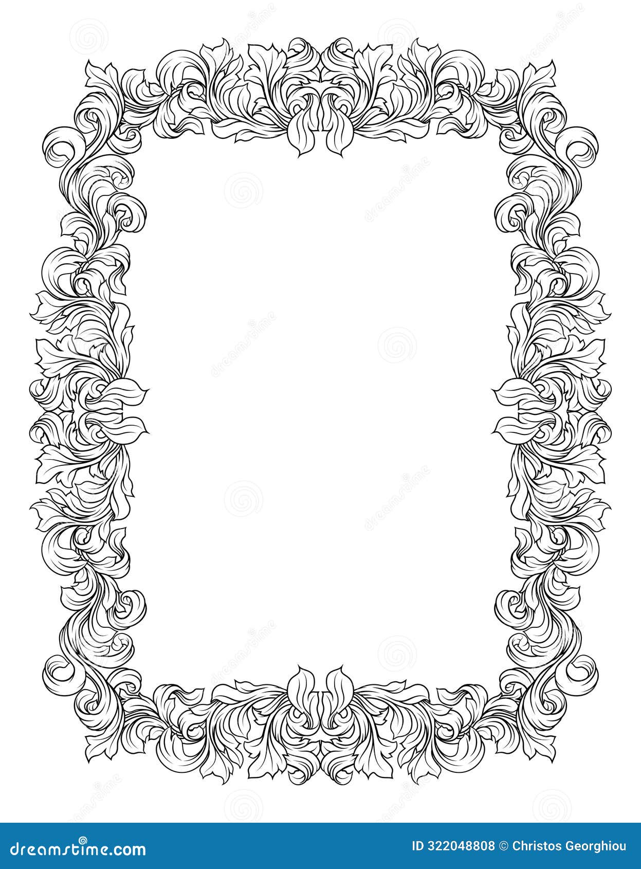 Crest Coat Coat of Arms Border Heraldic Frame Stock Vector ...