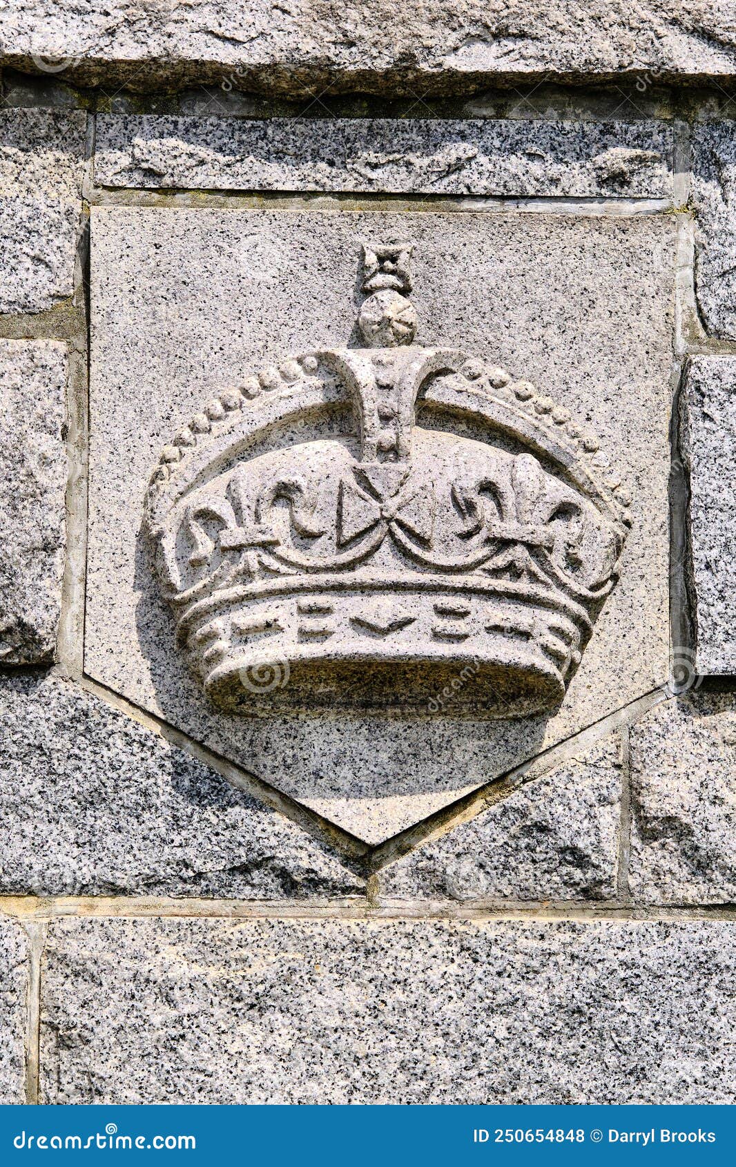 Crest of Crown stock photo. Image of stone, architecture - 250654848
