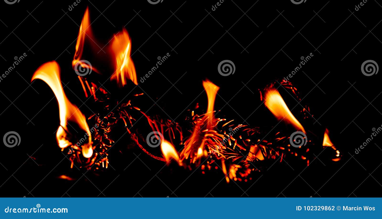 Crest of Flame on Burning Wood in Fireplace. Stock Photo - Image of ...