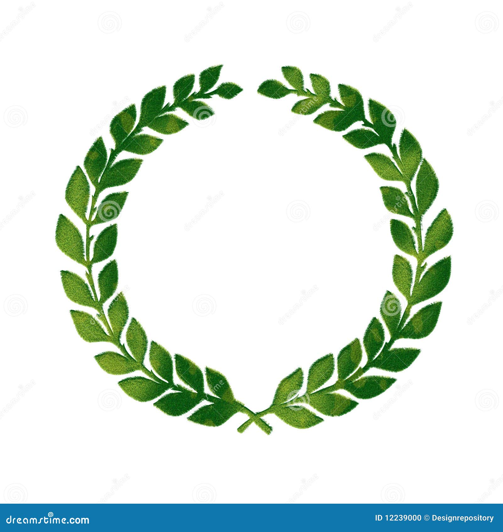 Crest Made Of Grass Stock Photo - Image: 12239000