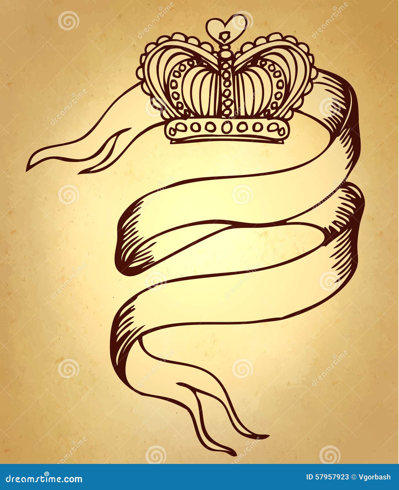 Crest with Vintage Style Design Elements, Use for Logo, Frame Stock ...