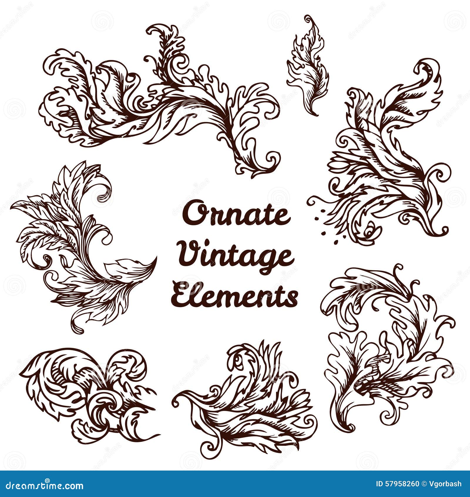 Crest with Vintage Style Design Elements, Use for Logo, Frame Stock ...