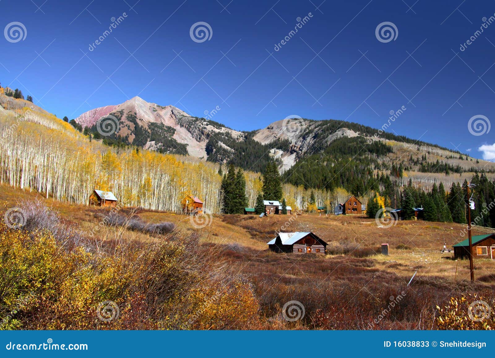 Crested Butte stock image. Image of fall, butte, mountains - 16038833