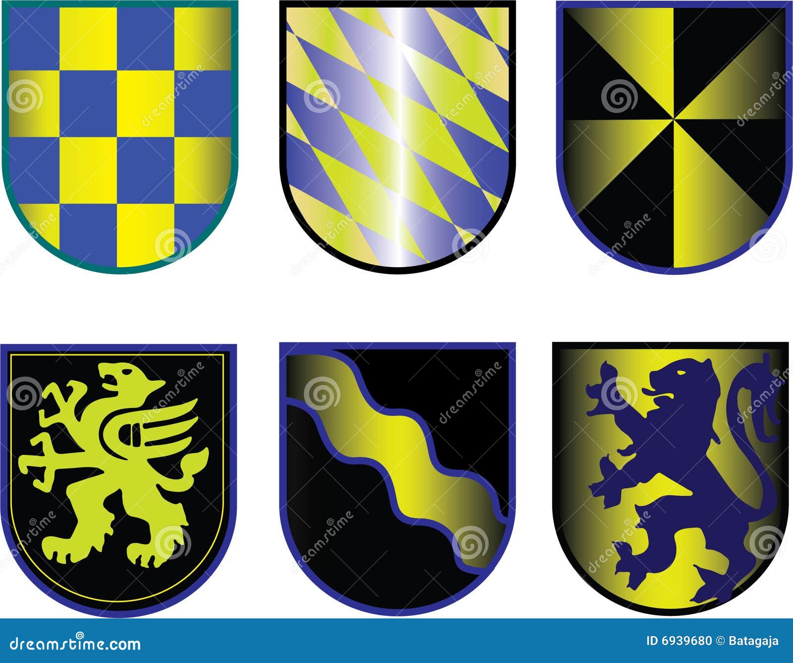 Crests stock illustration. Illustration of honour, label - 6939680