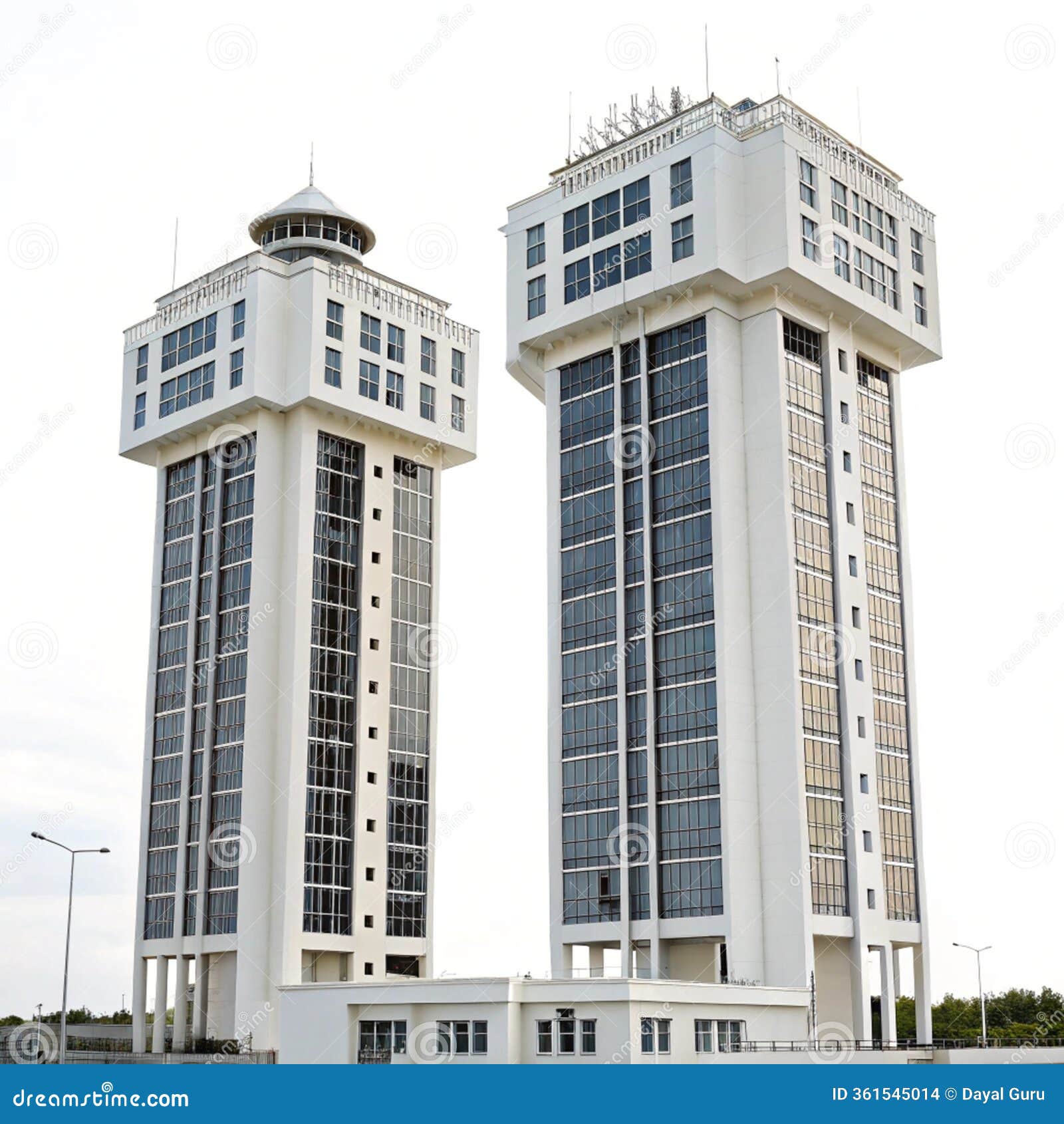Crestview Towers Isolated on Transparent Background Stock Illustration ...