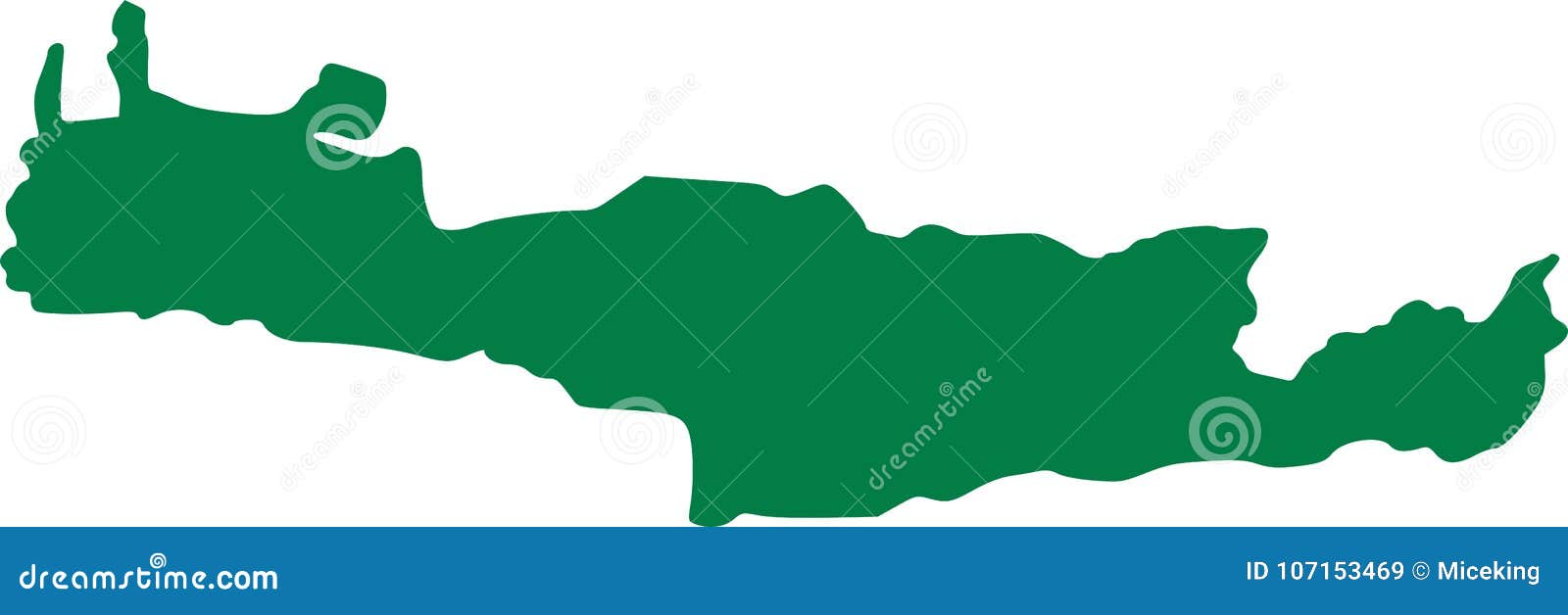 Creta map silhouette stock illustration. Illustration of geography ...