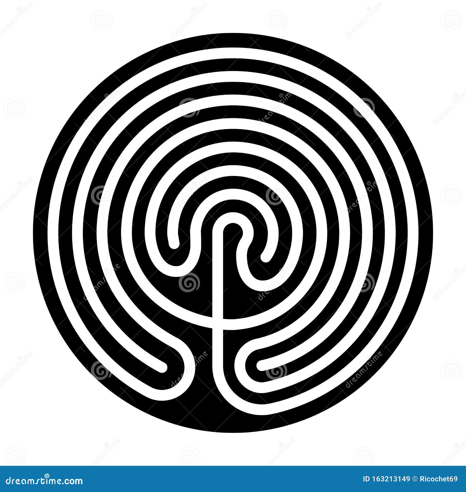 Cretan Labyrinth Symbol Royalty-Free Stock Photography | CartoonDealer ...