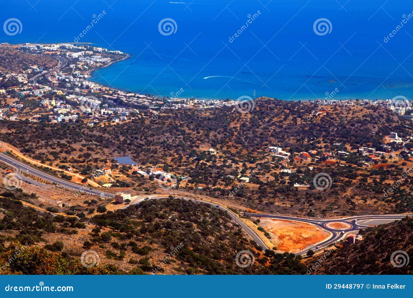 Crete aerial view(Greece) stock image. Image of scene - 29448797