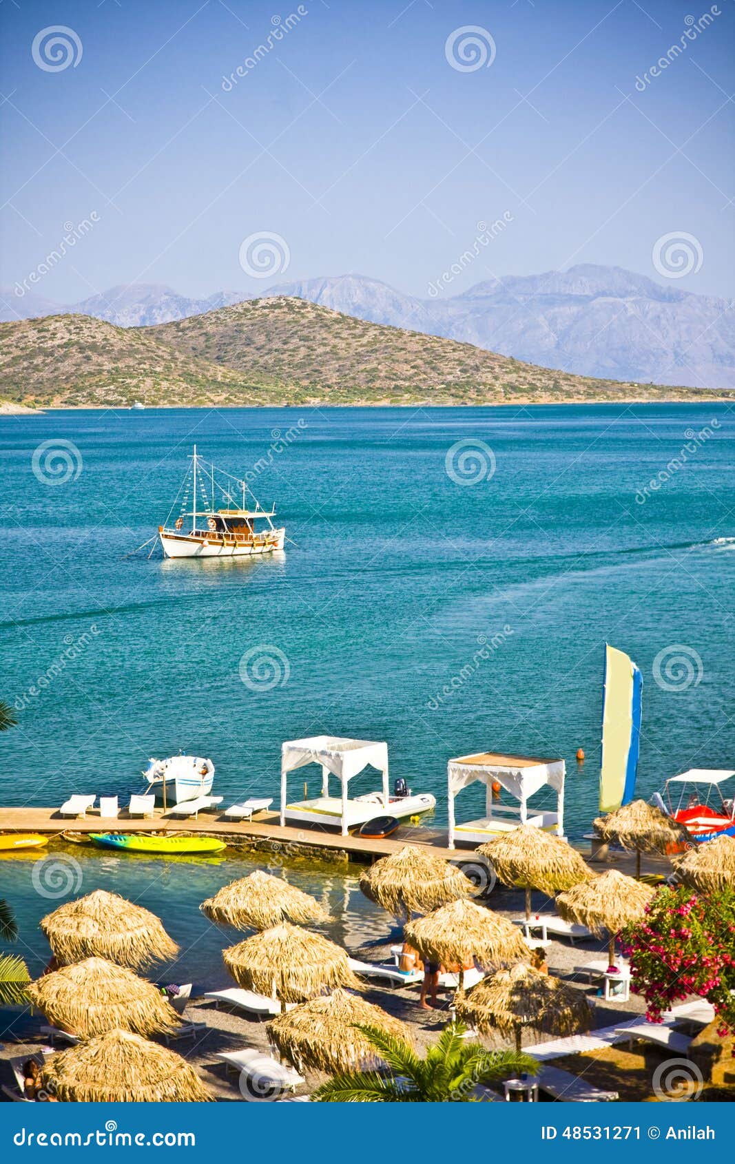 Crete stock image. Image of east, flowers, amazing, medieval - 48531271