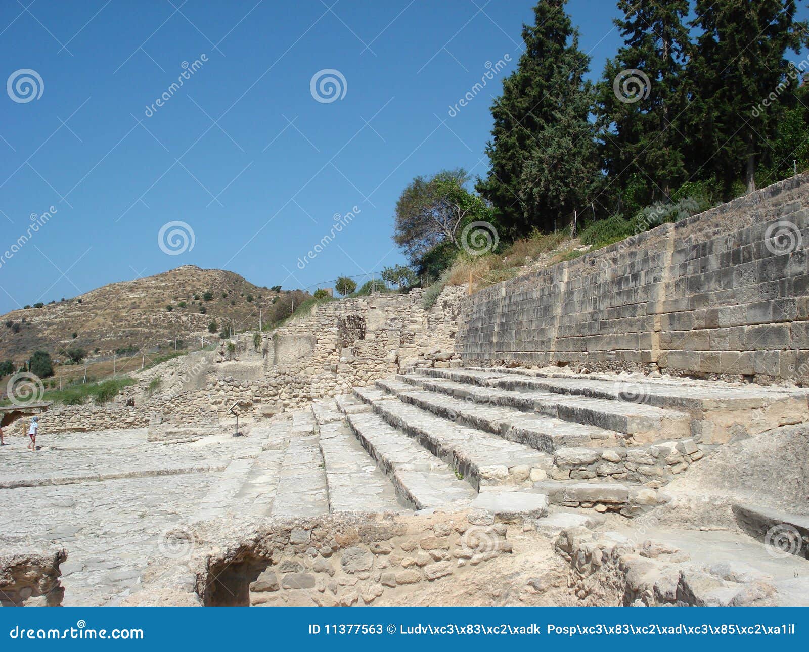 Crete Amphitheater stock image. Image of minos, architecture - 11377563