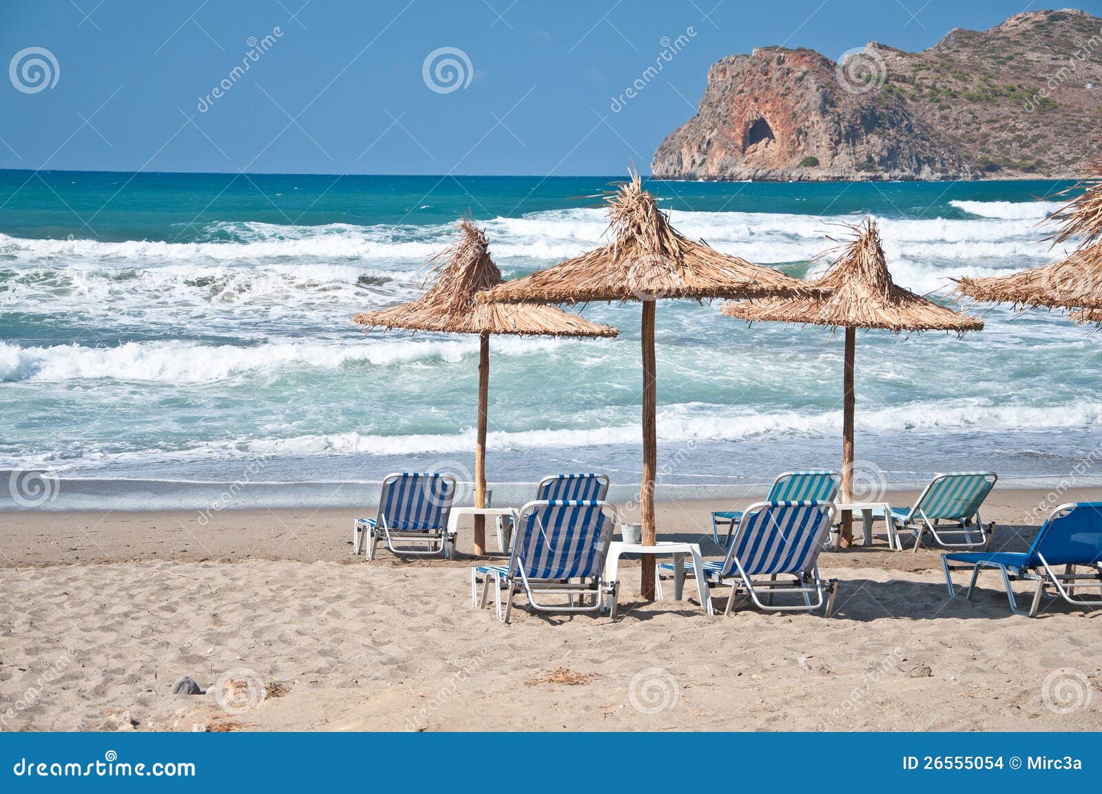 Crete beach stock photo. Image of beautiful, blue, relaxation - 26555054