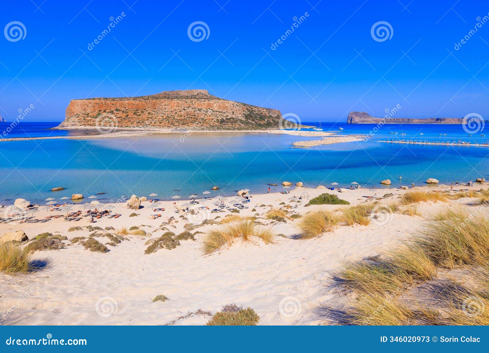 The Balos Lagoon Is A Wonderful Place In Crete Royalty-Free Stock ...