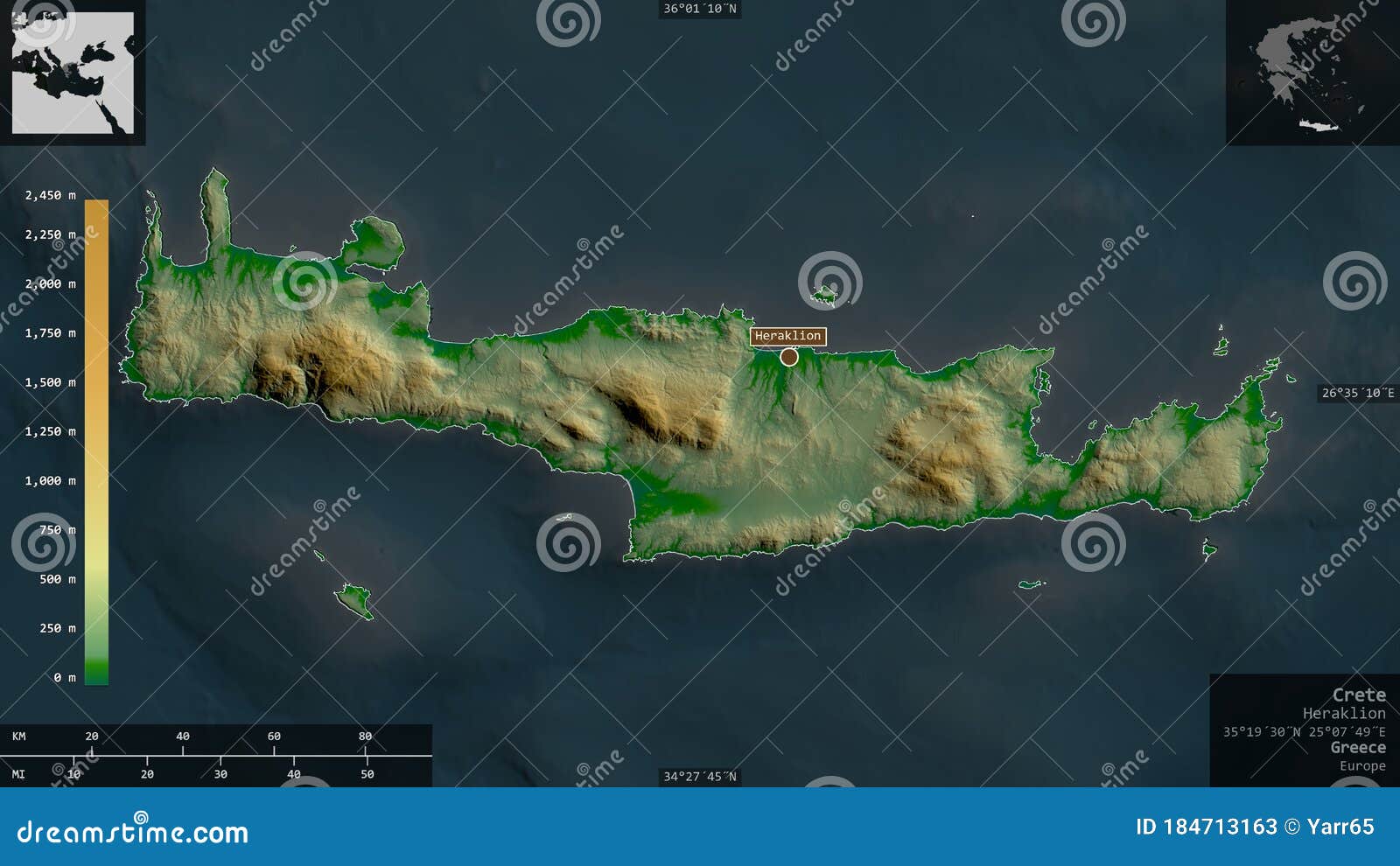 Crete, Greece - Composition. Physical Stock Illustration - Illustration ...