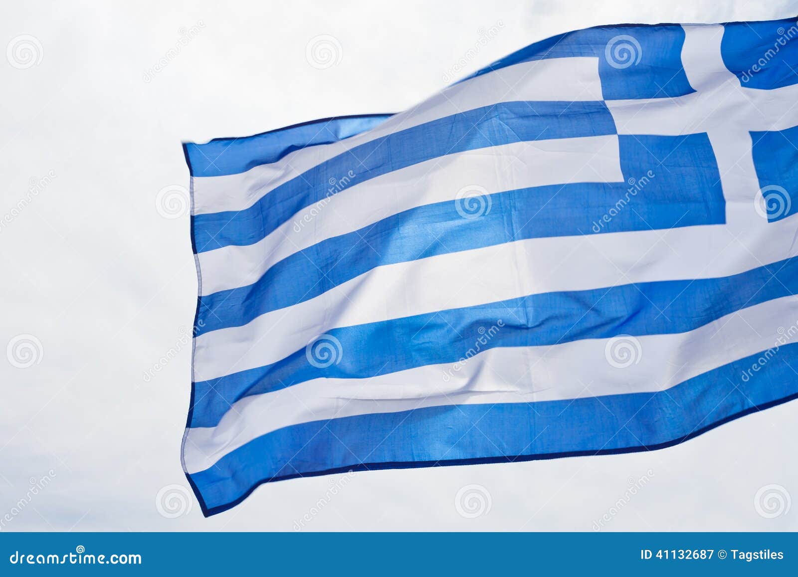Crete - Greece - Flag stock image. Image of national - 41132687