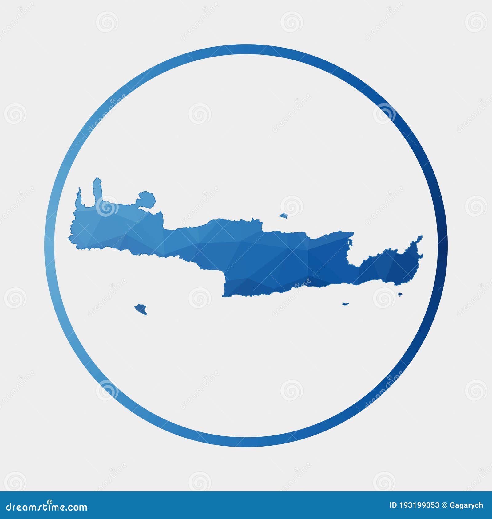 Crete icon. stock vector. Illustration of border, hellenic - 193199053