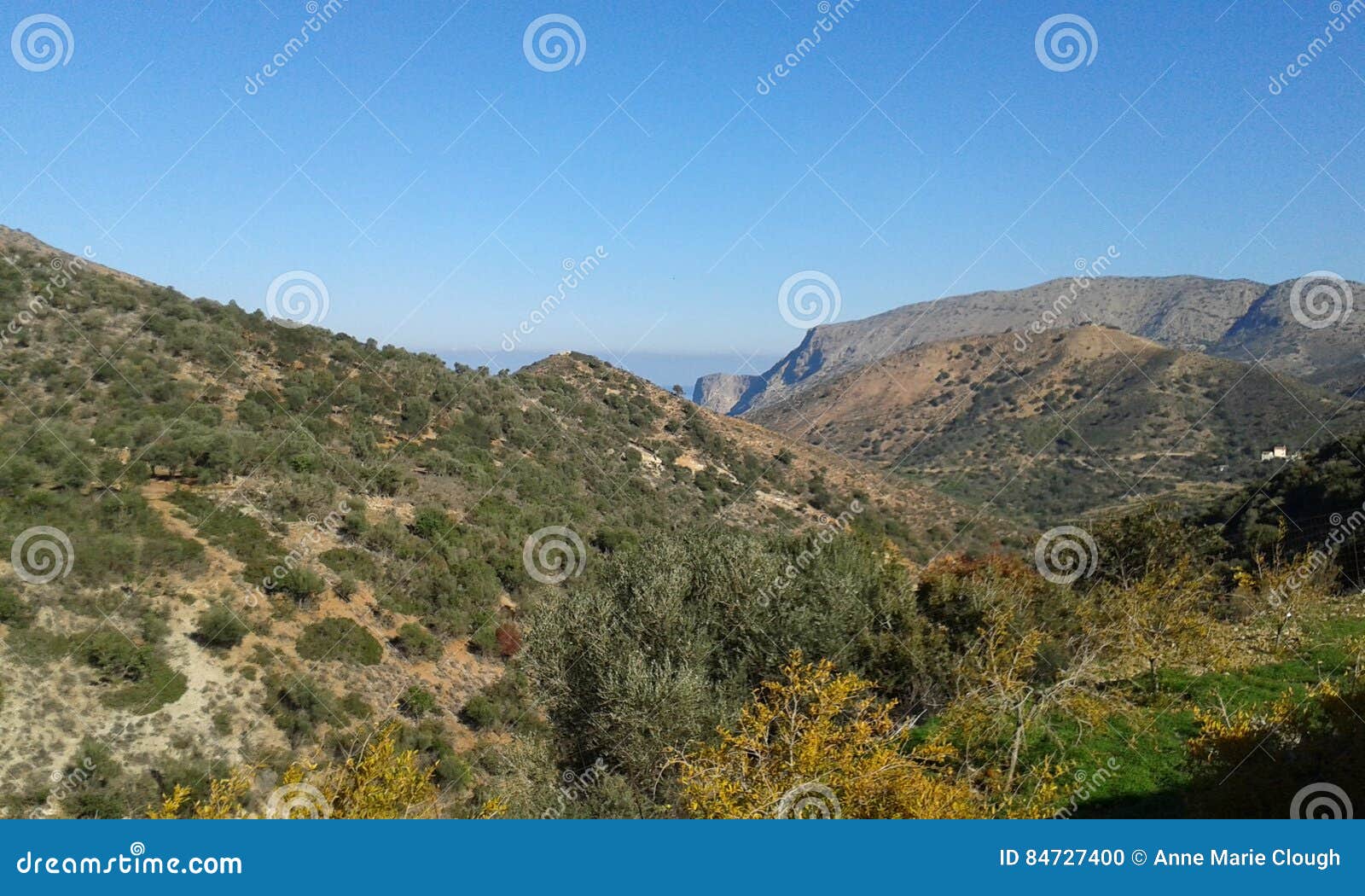 Crete landscape stock photo. Image of greece, hills, landscape - 84727400