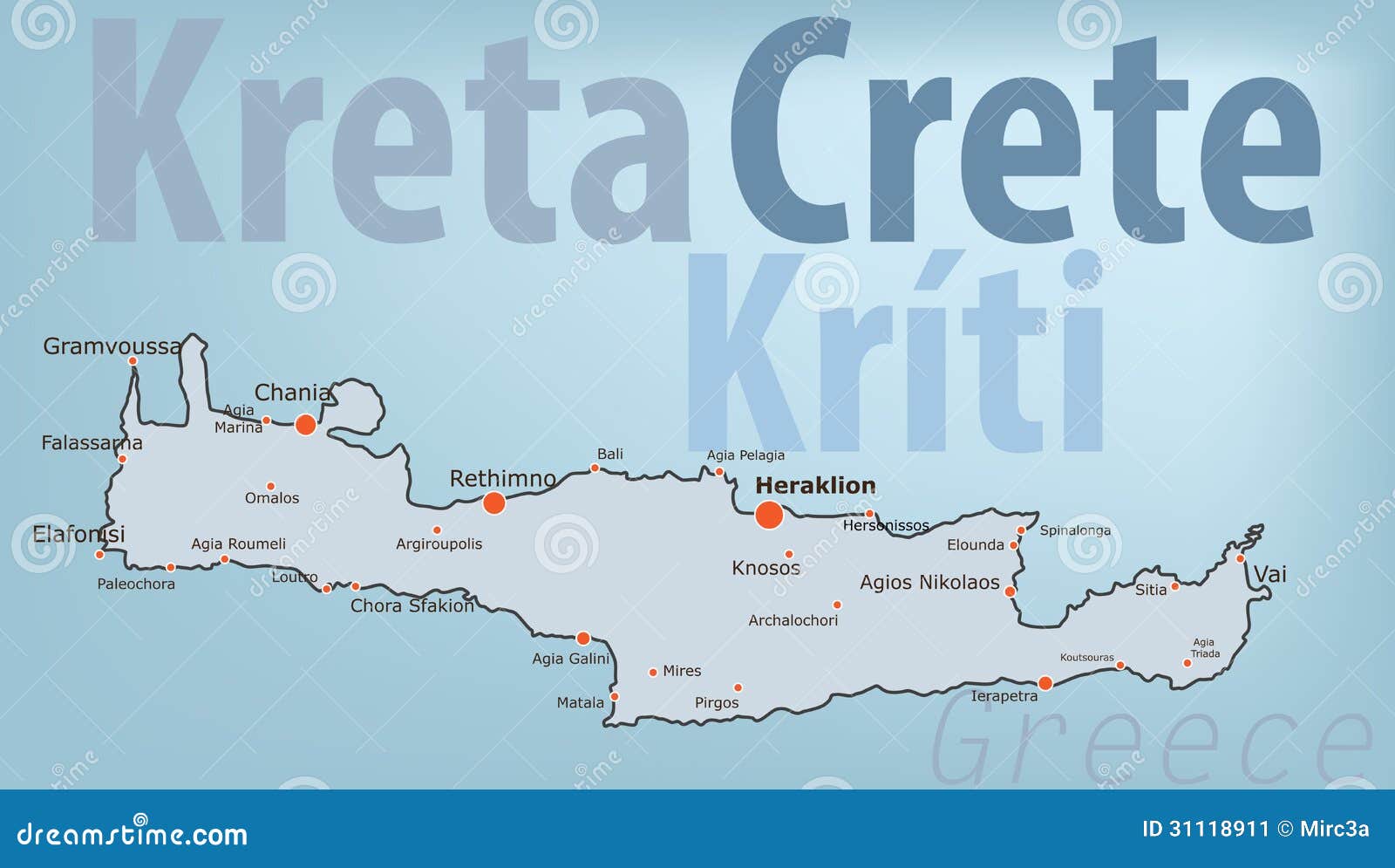 Crete stock illustration. Illustration of agios, holyday - 31118911