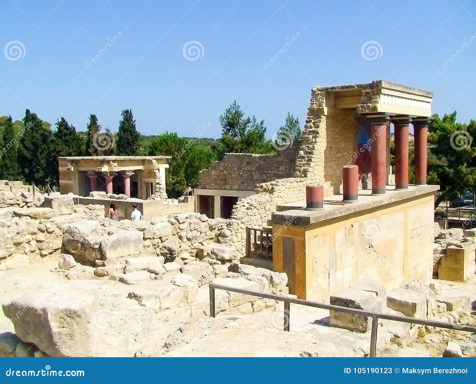Crete Palace of Knossos editorial stock photo. Image of culture - 105190123