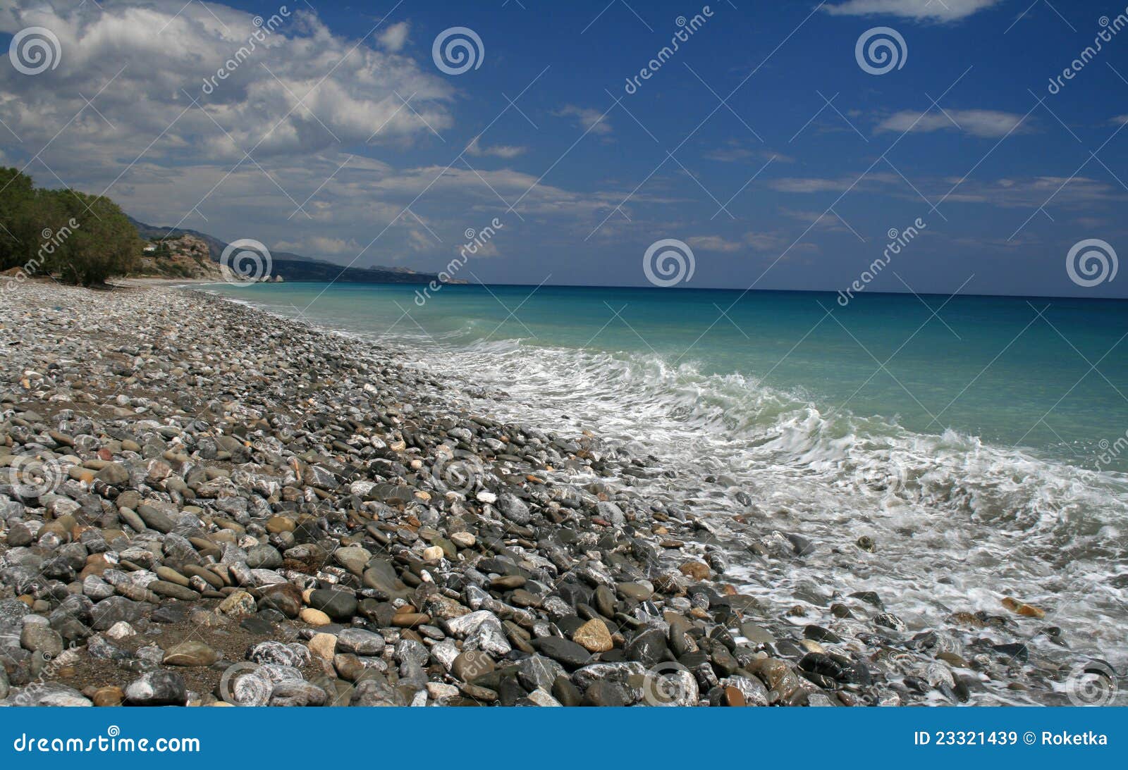 Crete rock beach stock image. Image of mountains, natural - 23321439