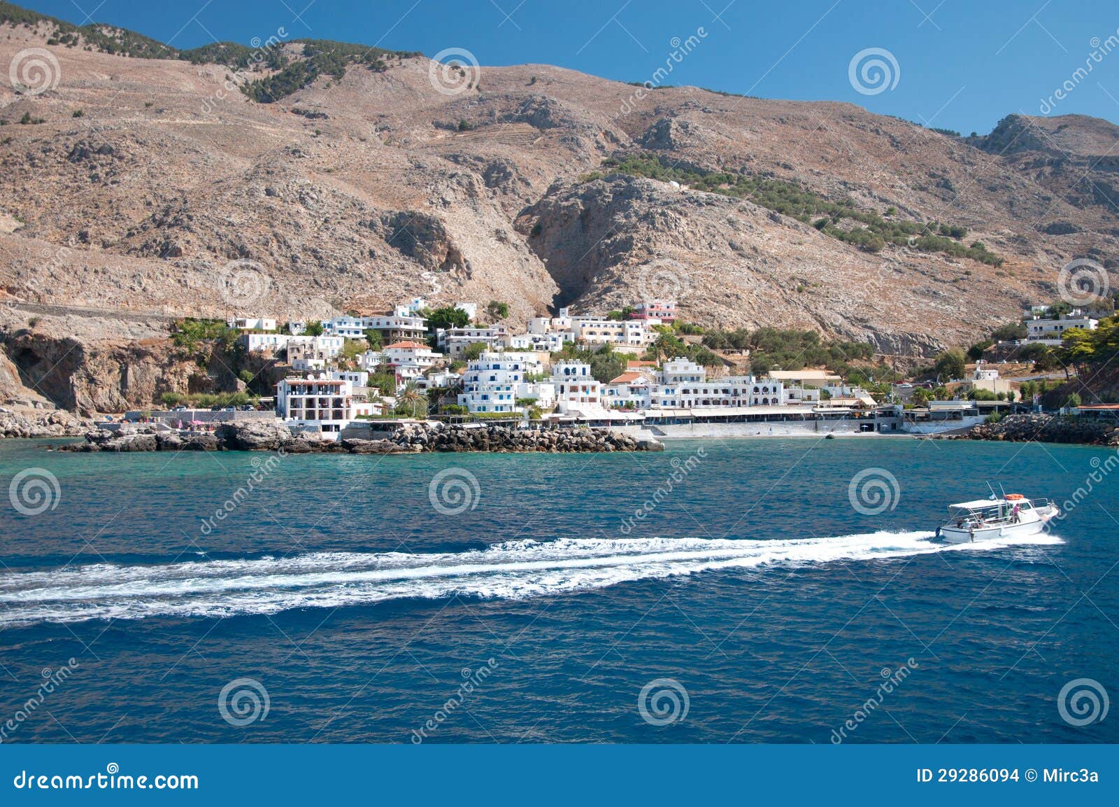 Crete, Sfakia village stock photo. Image of mediterranean - 29286094