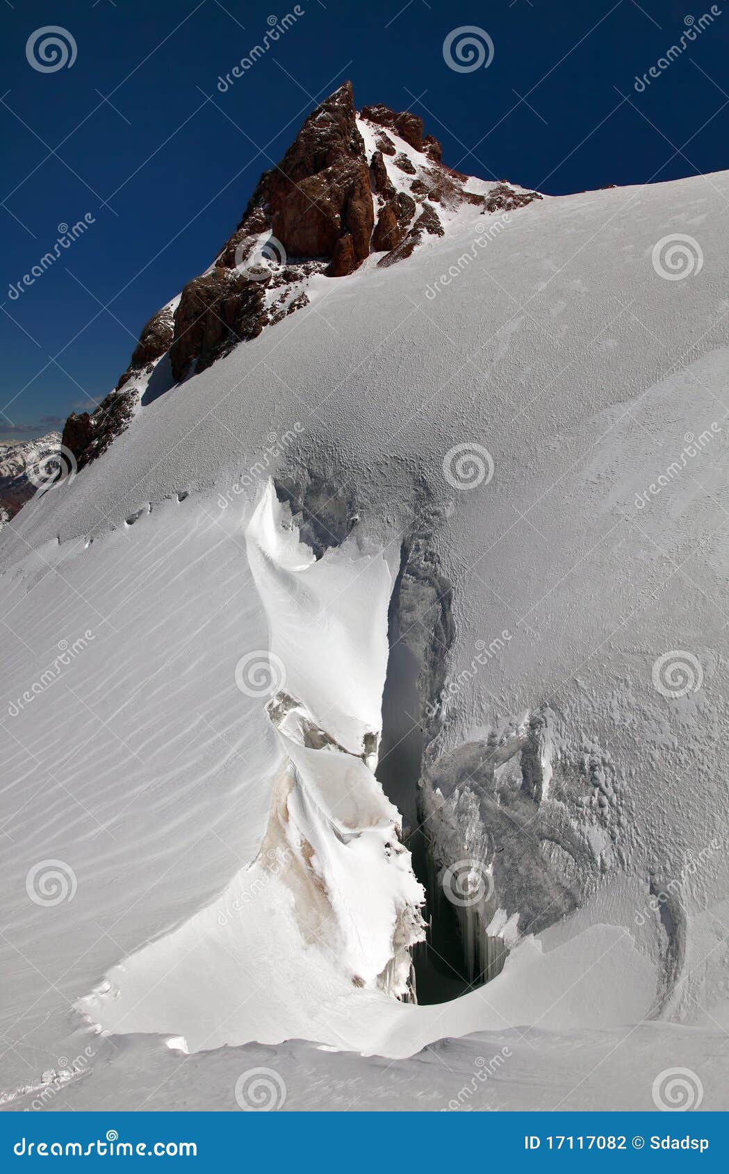 The crevasse stock photo. Image of altitude, space, crevasse - 17117082