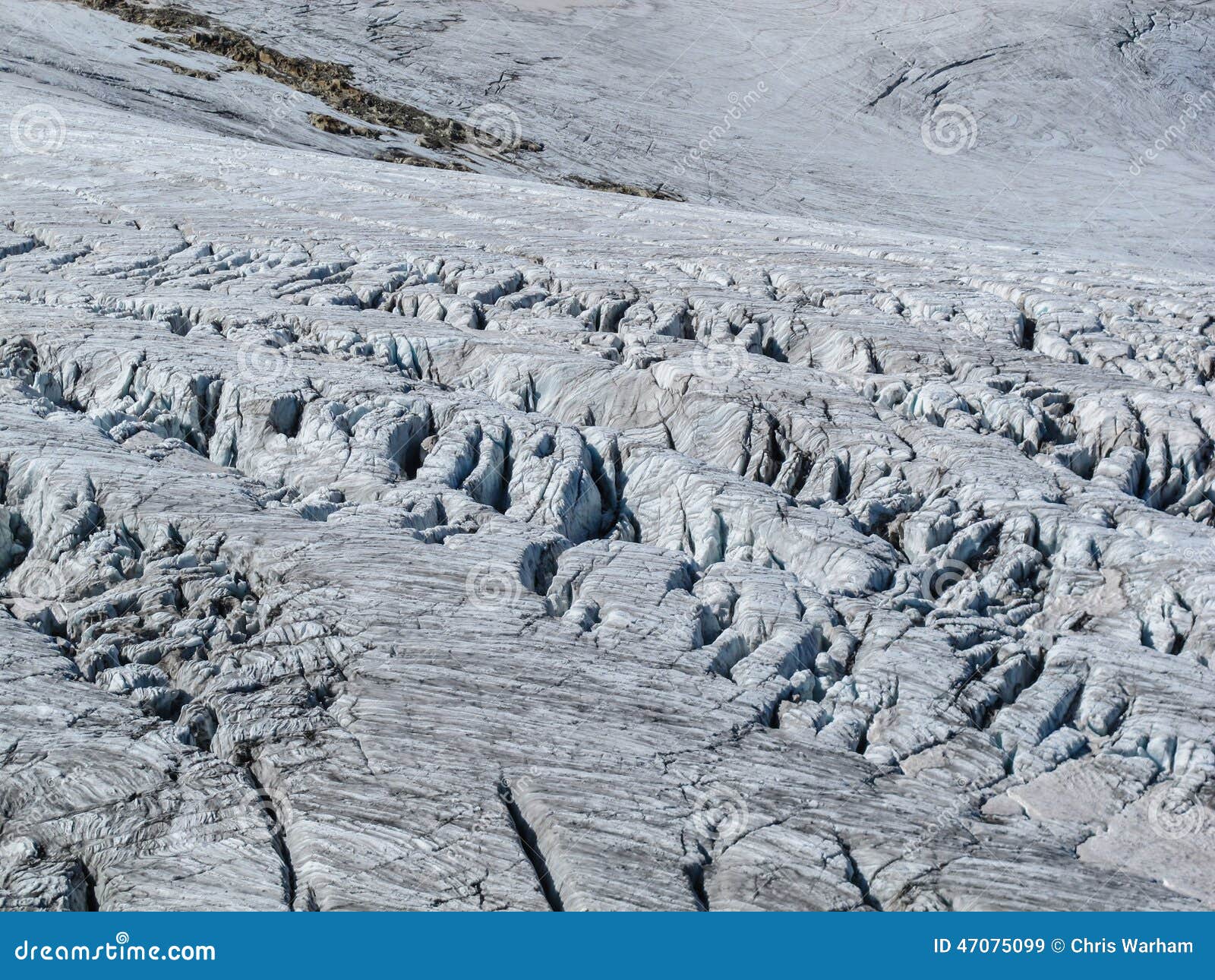 Crevasses in a glacier stock image. Image of climate - 47075099
